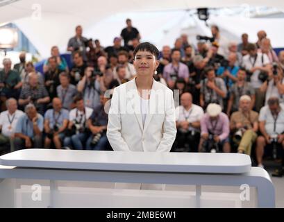 LaDainian Crazy Thunder poses for photographers at the photo call for ...