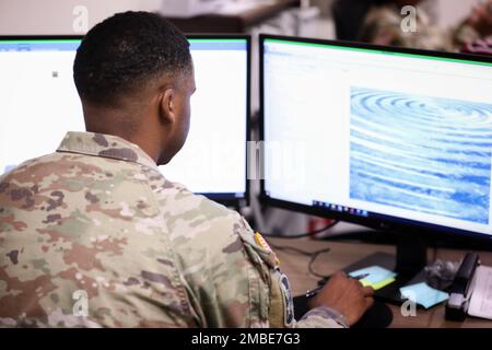 Staff Sgt. Brandon Hearon, the supply sergeant at the 401st Military ...