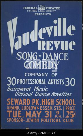 Vaudeville Revue, New York, [1930s]. The Federal Theatre Project ...