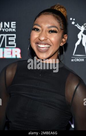 WNBA player Didi Richards attends the Sports Illustrated Swimsuit 2022 issue release party at ...