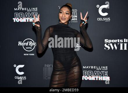 WNBA player Didi Richards attends the Sports Illustrated Swimsuit 2022 ...