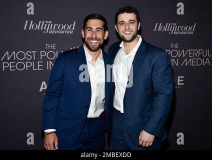 "Morning Brew" co-founders Alex Lieberman, left, and Austin Rief attend ...