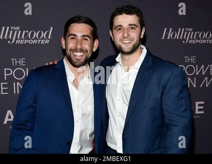 "Morning Brew" co-founders Alex Lieberman, left, and Austin Rief attend ...