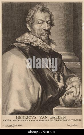 Portrait of Hendrick van Balen, Flemish Baroque painter and stained ...