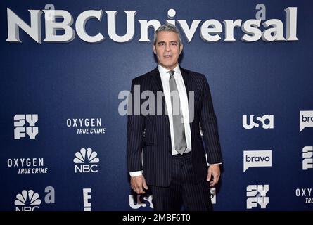 Andy Cohen attends NBCUniversal's 2022 Upfront press junket at the ...