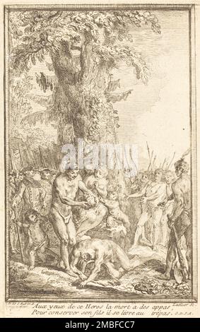 Heroic Act of a Father Who Sacrifices for His Son (Trait heroique d'un ...