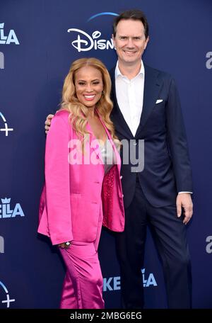 Disney branded television president Ayo Davis, left, and Walt Disney ...