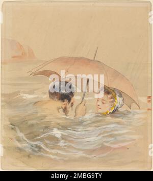 Male and Female Bathers Stock Photo - Alamy
