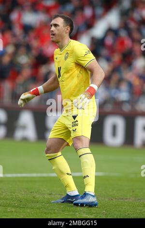 Almeria, Spain. 8th Jan, 2023. Martin Zubimendi (Sociedad) Football ...