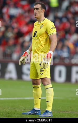 Almeria, Spain. 8th Jan, 2023. Martin Zubimendi (Sociedad) Football ...