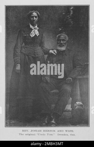 Josiah and Nancy Henson, American Author and Abolitionist Stock Photo ...