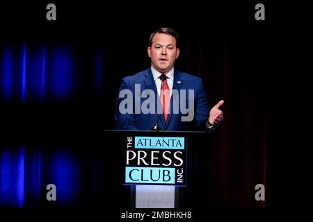 Georgia Lt. Gov. candidate Burt Jones participates in a republican ...