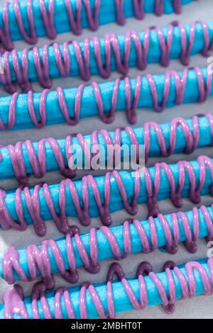 Mermaid chocolate pretzel rods Stock Photo - Alamy