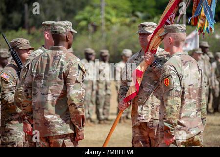 Lt. Col. John Roy, outgoing commander of 325th Brigade Support ...