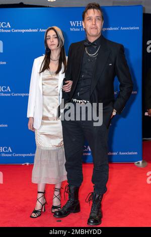 Julian Casablancas and Kaya Nichols poses for photographers as they ...