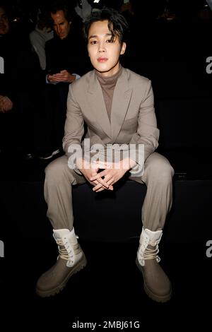 Jimin BTS attends DIOR Menswear Spring-Summer 2027 runway during Paris ...