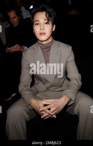 Jimin BTS attends DIOR Menswear Spring-Summer 2027 runway during Paris ...