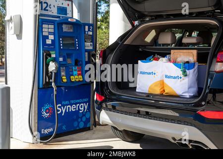 IMAGE DISTRIBUTED FOR EXXONMOBIL - Walmart+ members who fill up at an ...