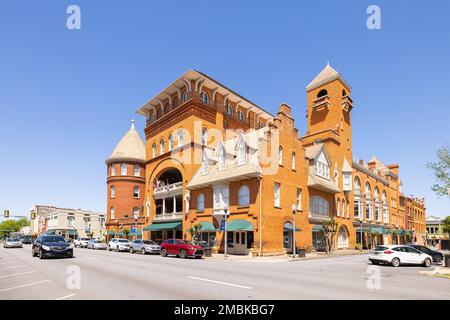 Americus, Georgia, USA - April 19, 2022: View of historic downtown as ...