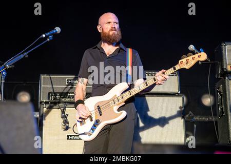 Adam Devonshire of Idles performs on stage at All Points East at ...
