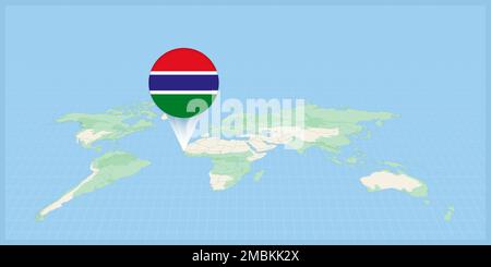 map of Gambia and location on Africa map. Vector illustration Stock Vector Image & Art - Alamy