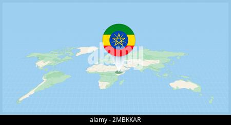 Addis Ababa map, capital city of Ethiopia. Municipal administrative ...