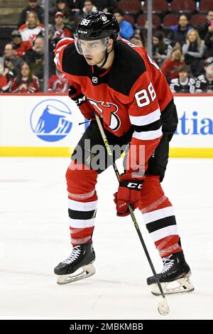New Jersey Devils defenseman Kevin Bahl (88) during the first period of ...