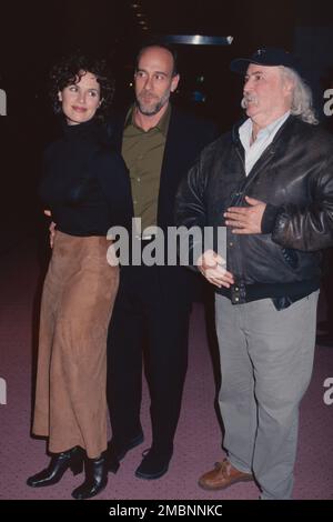 Elizabeth Vargas, Marc Cohn and David Crosby attend the premiere of "if ...