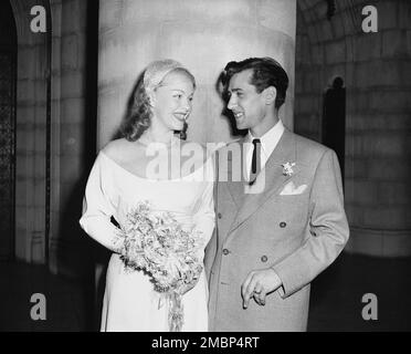 William Riva, scenic artist, and his bride, the former Maria Elizabeth ...