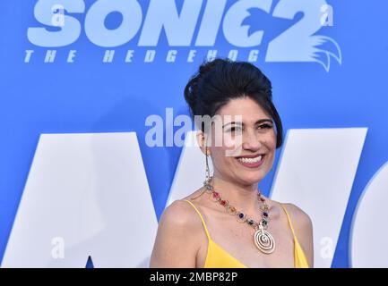 Colleen O'Shaughnessey arrives at the Los Angeles premiere of "Sonic ...