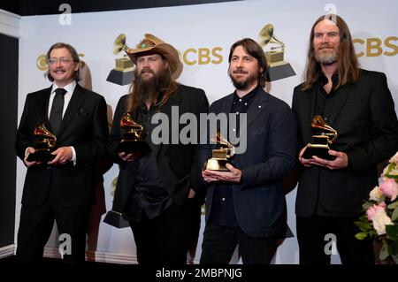 J.T. Cure, from left, Chris Stapleton, Dave Cobb, and Derek Mixon ...