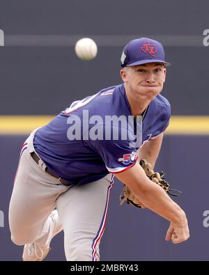 Texas Rangers starting pitcher Glenn Otto throws during the first ...