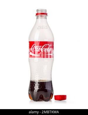 Empty carbonated drink bottles. Plastic waste Stock Photo - Alamy