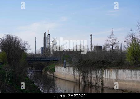 An external view of the A2A thermoelectric power station main Lombardy ...