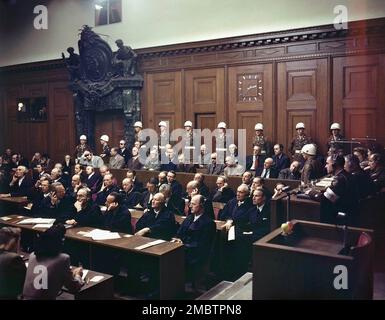 Defendants front row: Hermann Goering, Rudolf Hess, Joachim Von ...