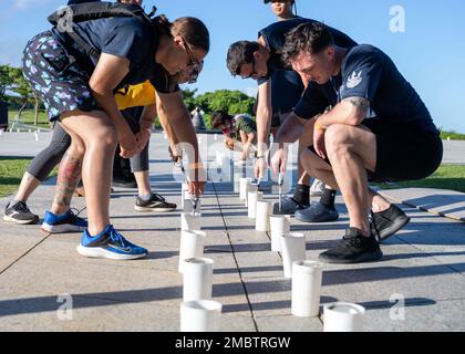 ITOMAN, Japan (June 22, 2022) The flame of the Cornerstone of Peace ...