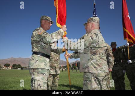 Command Sgt. Maj. Jerry Jacobitz, right, senior enlisted leader, and Lt ...