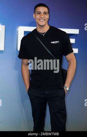 Nathan Soan Mngomezulu poses for photographers upon arrival at the ...