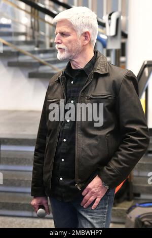 Presidential candidate Petr Pavel meets citizens in Ostrava City, North ...