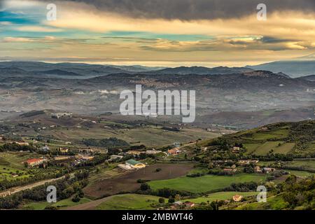 Assoro Enna Sicily Italy Stock Photo - Alamy