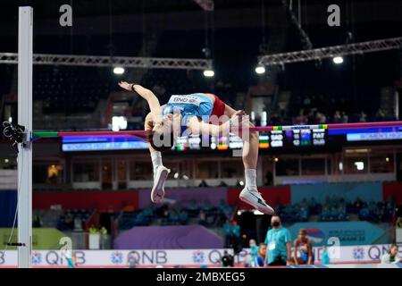 Angelina Topic (Serbia). High Jump bronze medal. European Championships ...