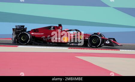 BAHRAIN - Charles Leclerc (Ferrari) in action during the Bahrain Grand ...