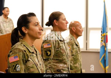 Col. Joe Ratliff, outgoing Eastern Sector commander, receives the ...