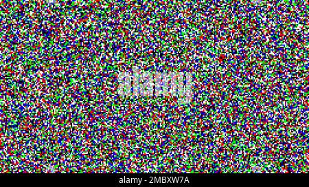 Color TV screen noise pixel glitch seamless pattern texture background ...