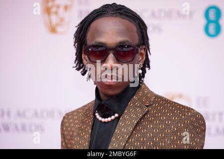Michael Ajao poses for photographers upon arrival at the premiere of ...