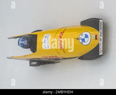 Altenberg, Germany. 21st Jan, 2023. Bobsleigh: European Championship ...