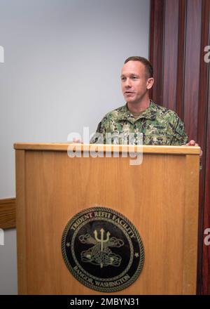 SILVERDALE, Wash. (June 23, 2022) – U.S. Navy Rear Adm. Robert Gaucher ...