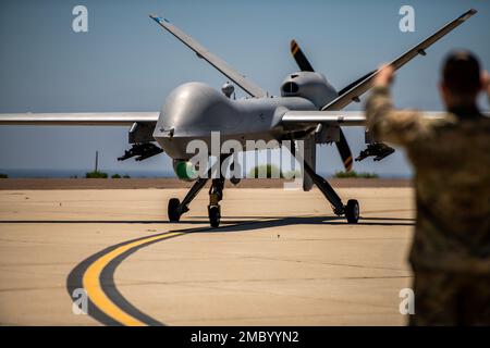 U.S. Airmen assigned to the 163d Attack Wing on March Air Reserve Base ...