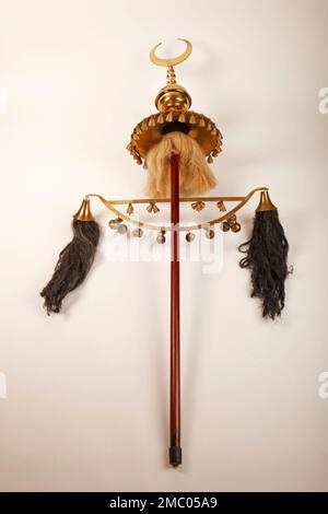 Jingling Johnnie, Jingling Johnny, brass bells on a stick with ...