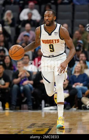 Denver Nuggets guard Davon Reed (9) in the first half of an NBA ...